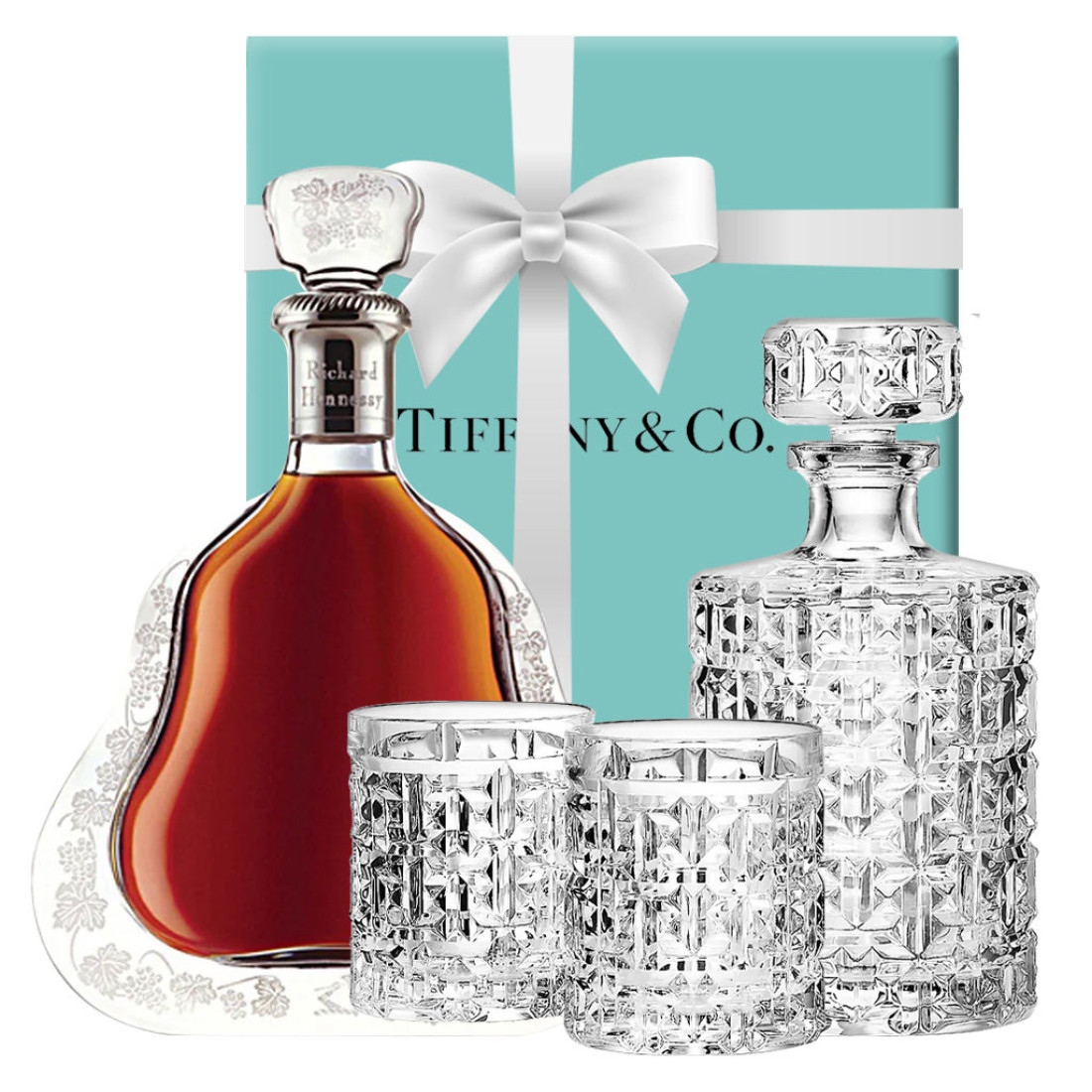 Hennessy Richard with Tiffany True Crystal Barware Gift Set