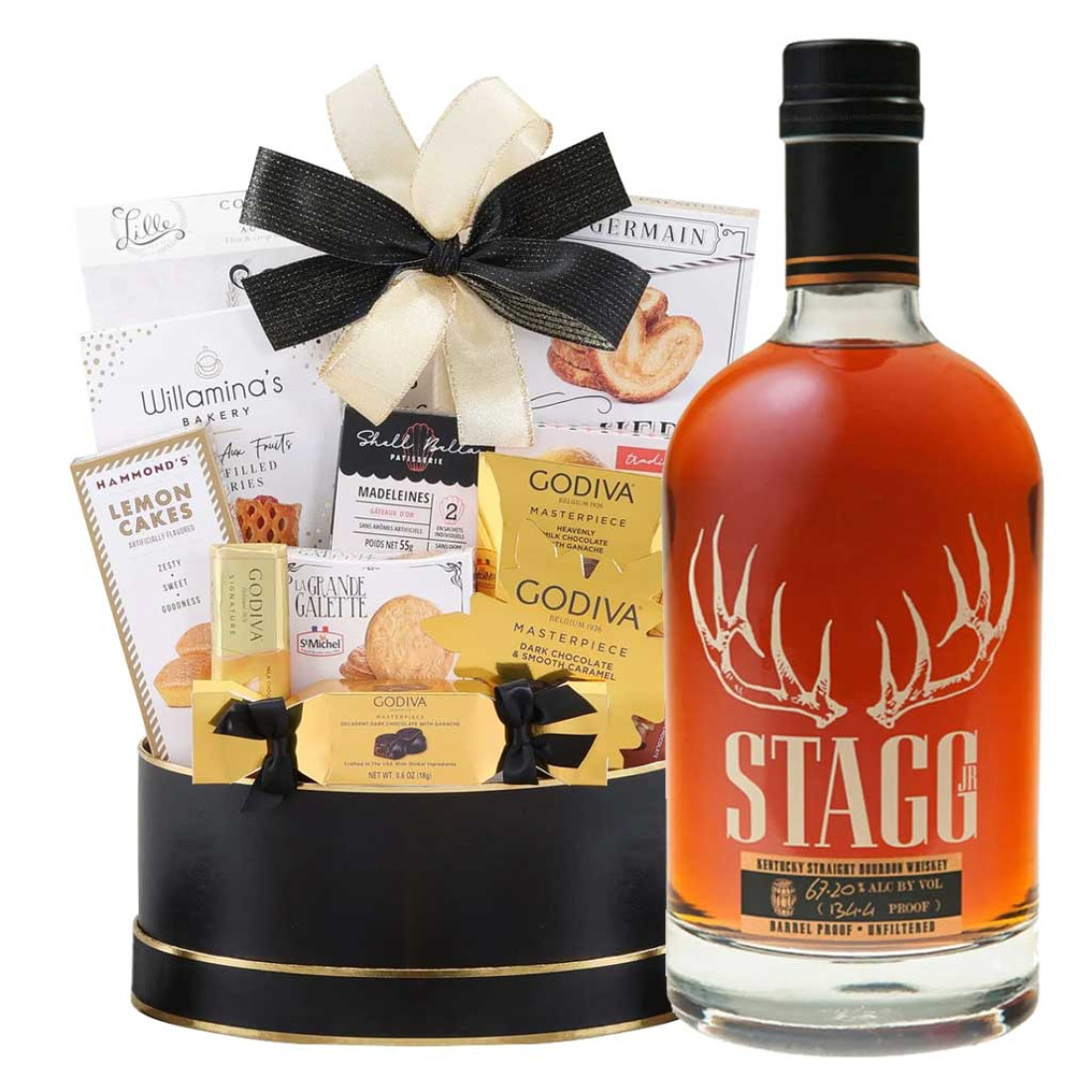 Stagg Jr. Bourbon And Gourmet Gift Basket - Shop Now